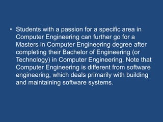 Masters in Computer Engineering - MITAOE | PPTX