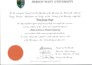 Masters in Petroleum Engineering | PDF