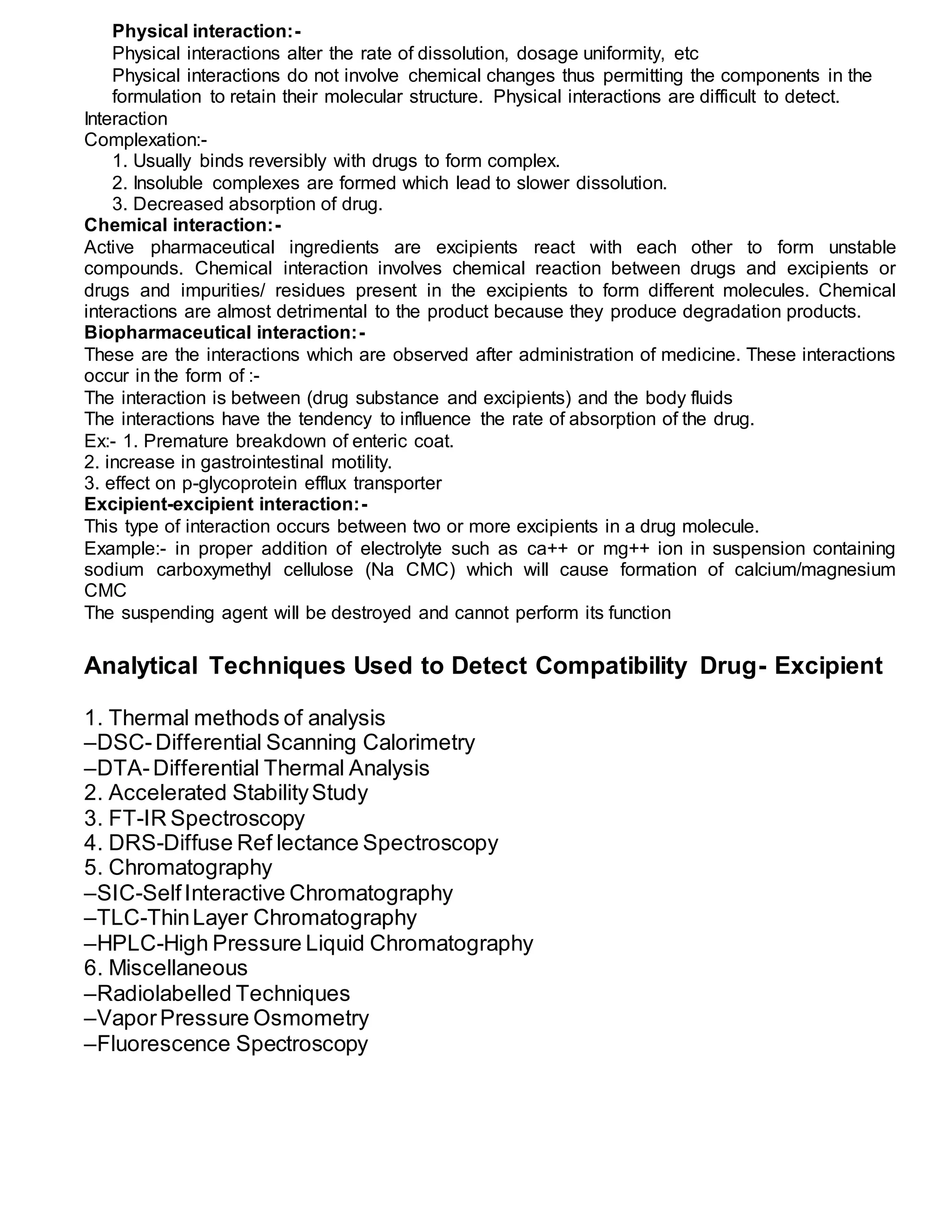 PREFORMULATION CONCEPTS AND OPTIMIZATION IN PHARMACEUTICAL FORMULATION ...