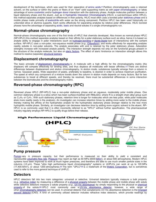 CHROMATOGRAPHY AND ITS TYPES | PDF | Chemistry | Science