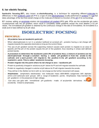 ELECTROPHORESIS AND ITS TYPES | DOCX | Chemistry | Science