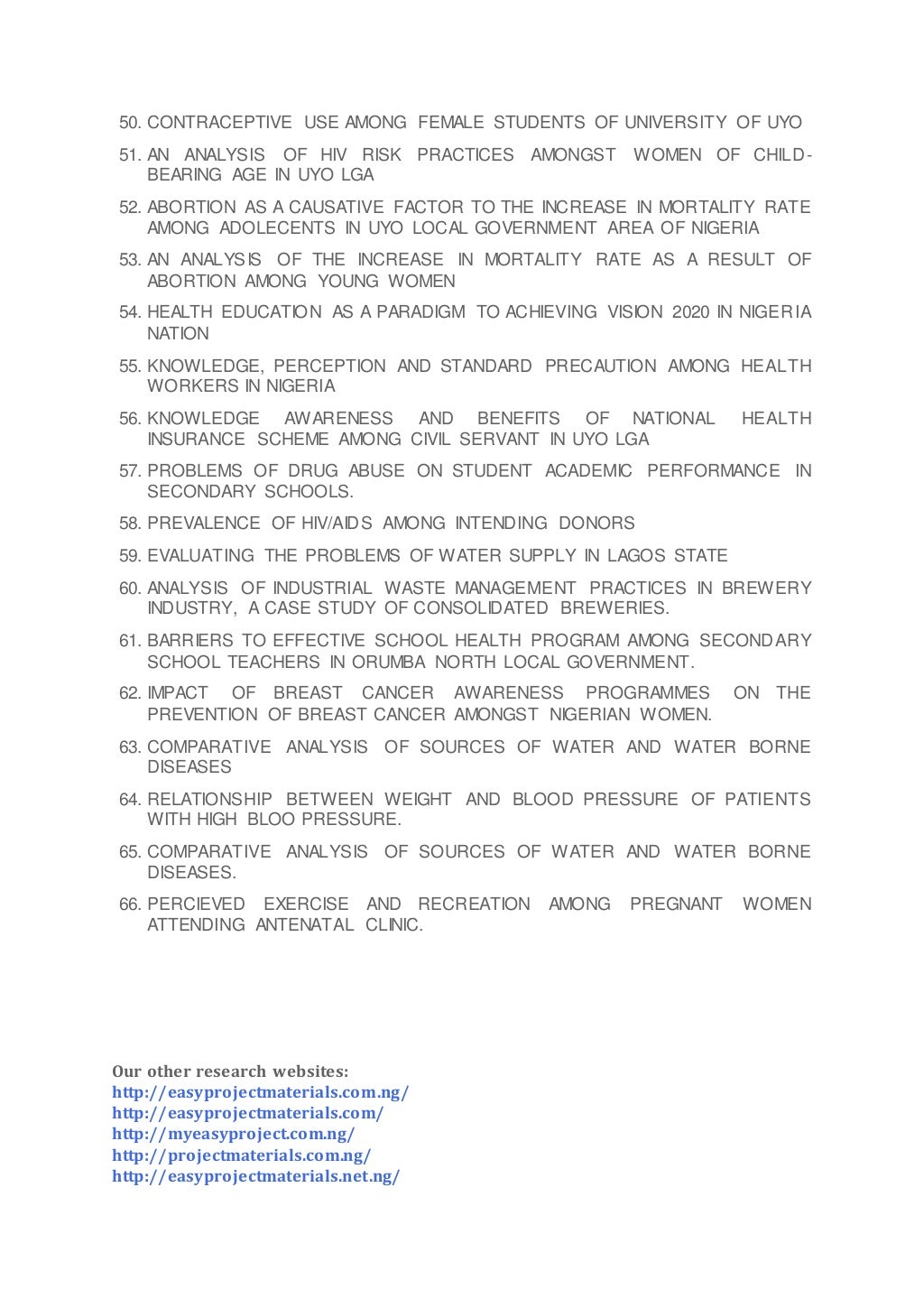 masters-public-health-project-topics-and-materials