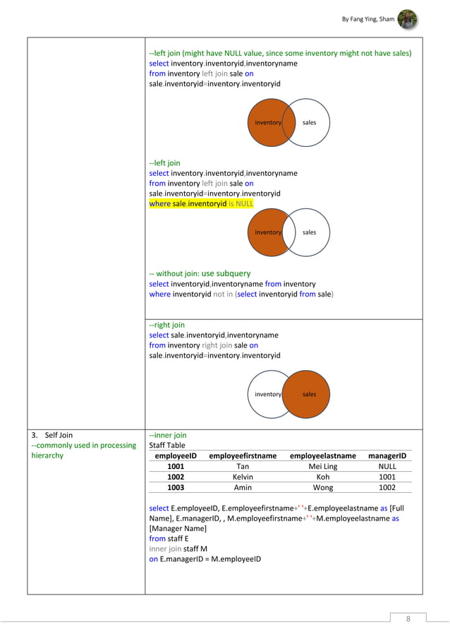 sql ppt for students who preparing for sql | PDF