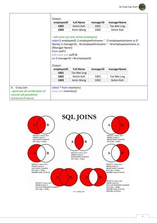 sql ppt for students who preparing for sql | PDF