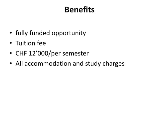 Masters Scholarship in Switzerland at ETH Zurich 2024.pptx
