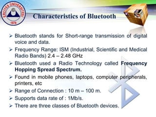 Wireless Communication Technologies (WIFI ,Bluetooth , NFC ) | PPTX