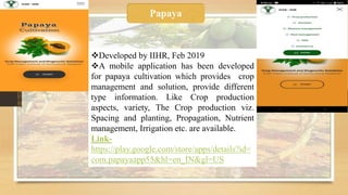 Role of mobile/ internet based software in modern fruit production ...