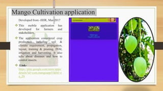 Role of mobile/ internet based software in modern fruit production ...