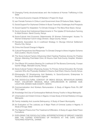 MASTERS SOCIOLOGY AND ANTHROPOLOGY PROJECT TOPICS AND MATERIALS.docx