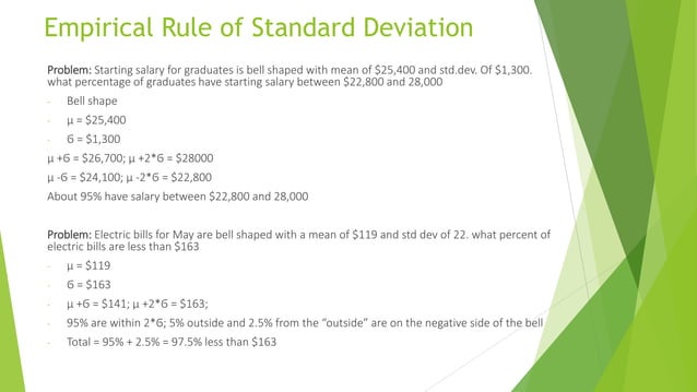 Master statistics 1#10 Empirical Rule of Standard Deviation | PPTX ...