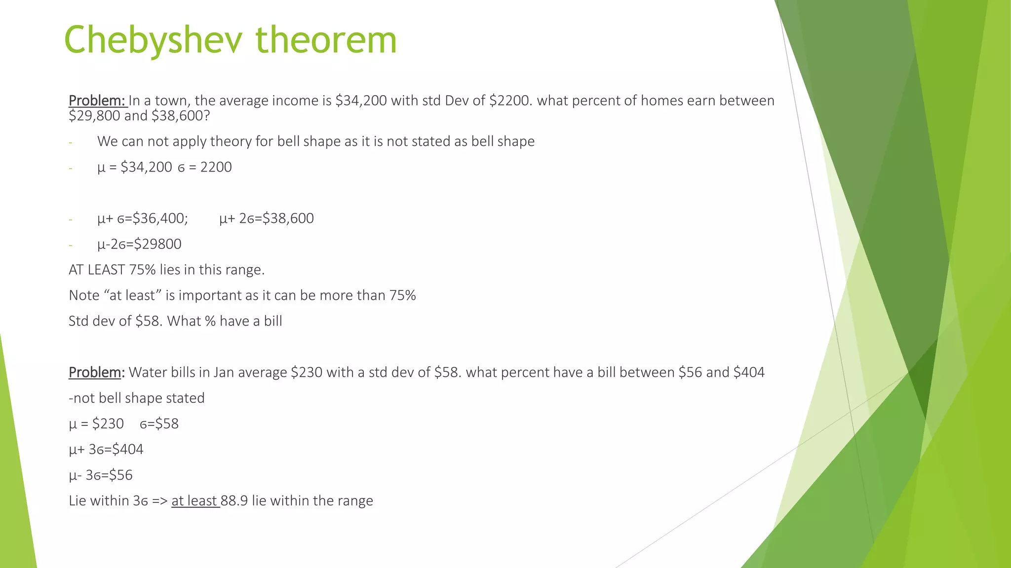 Understanding Statistics 1#11 Chebyshev Theorem | PPTX