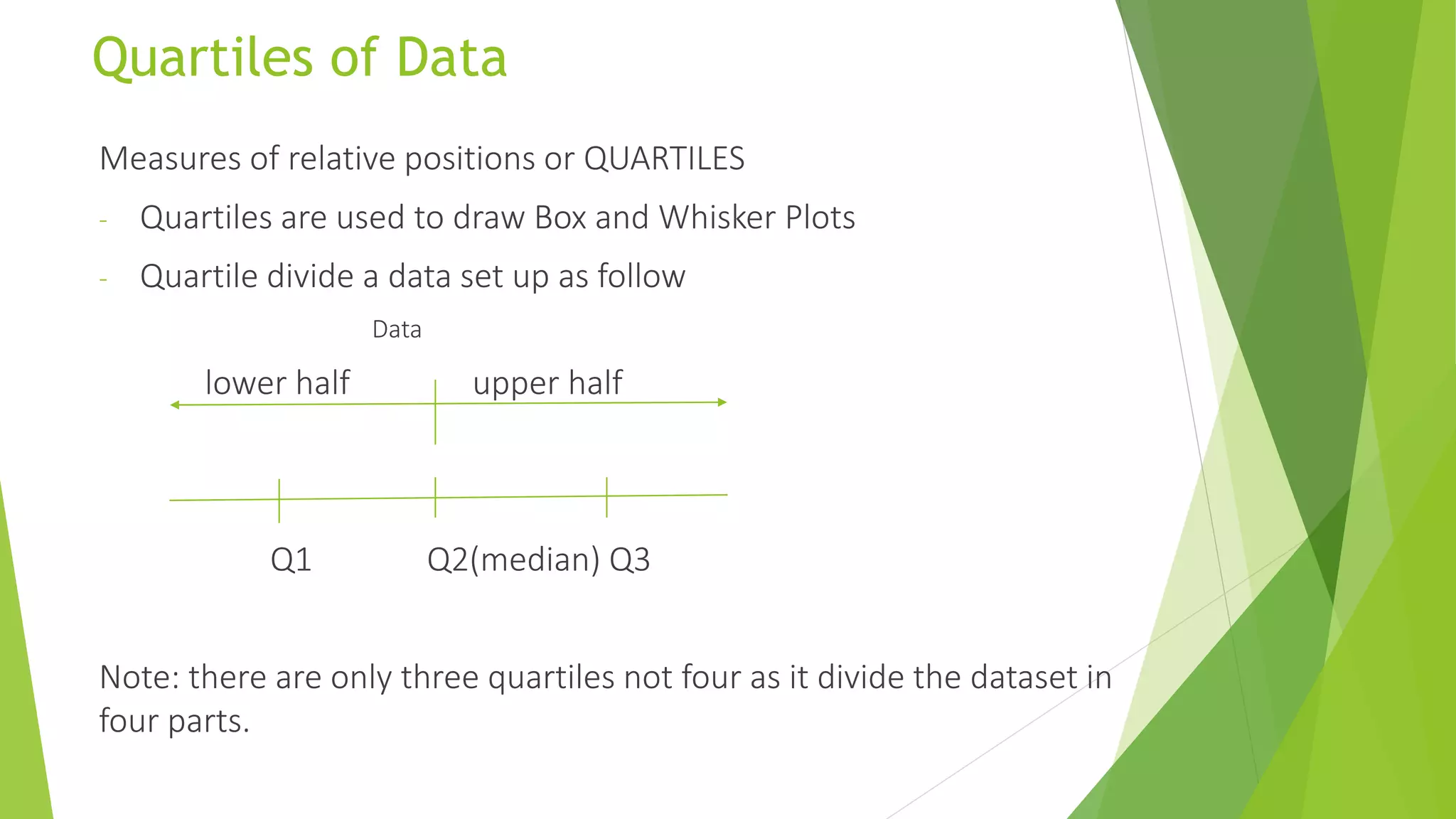 Understanding Statistics 1#12 Quartiles of Data | PPT
