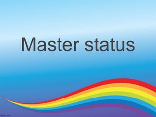 Master status | PPTX