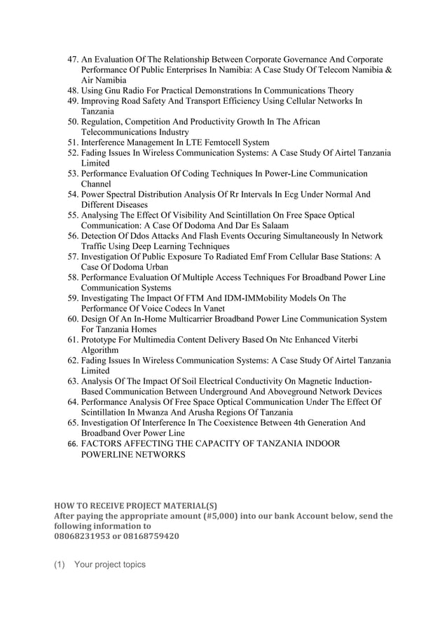 MASTERS TELECOMUNICATIONS ENGINEERING PROJECT MATERIALS.docx