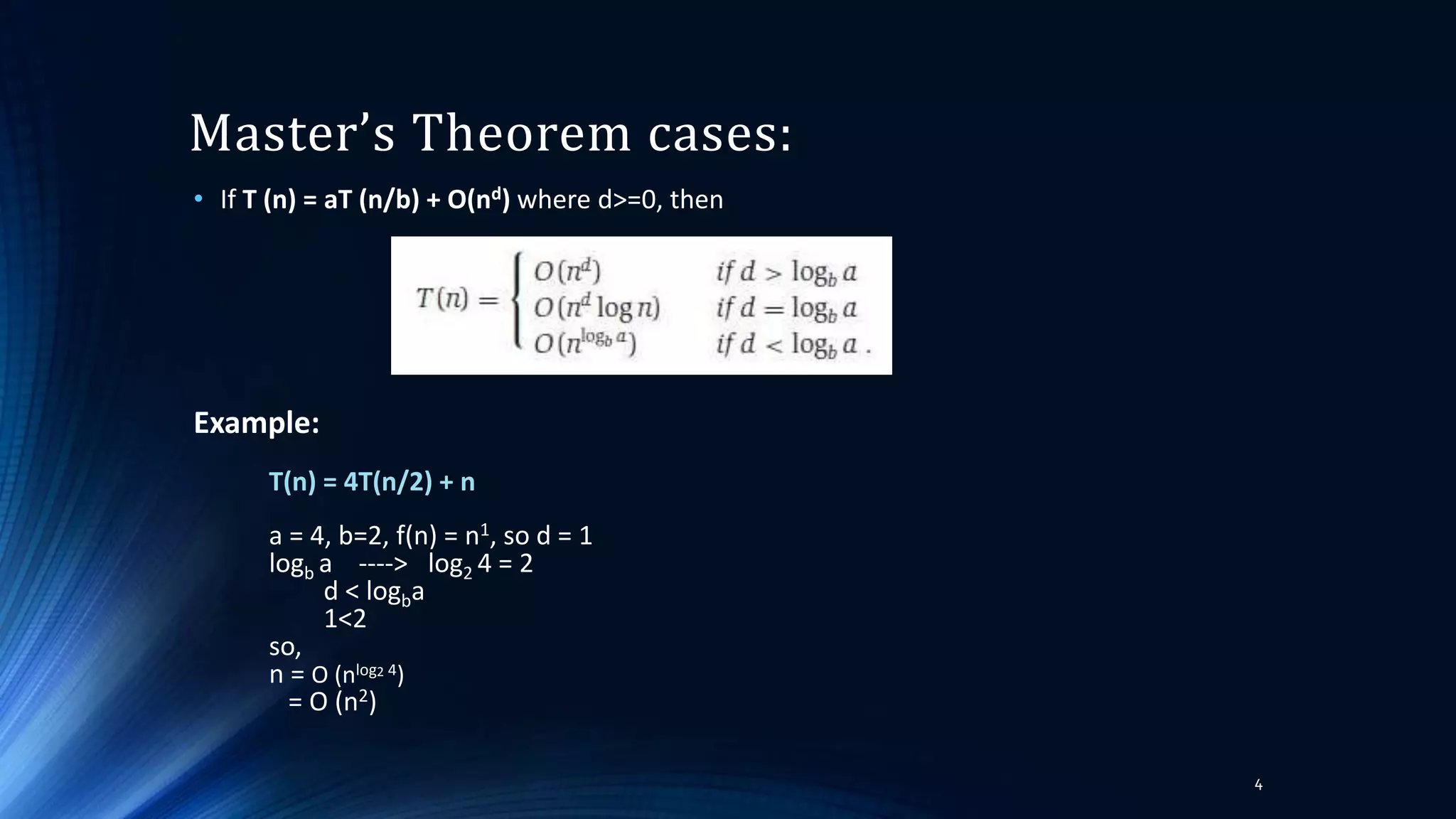 Improvised Master's Theorem | PPT