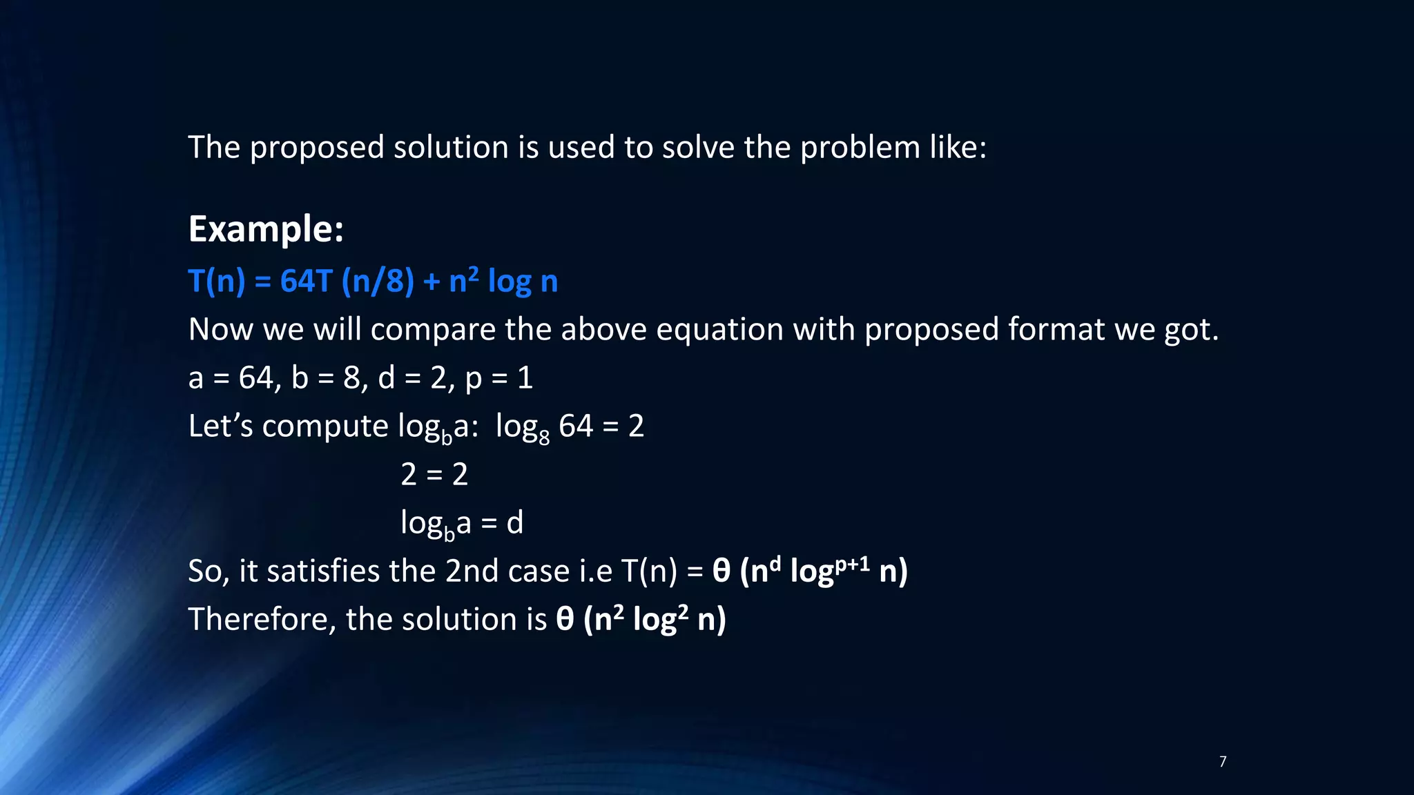 Improvised Master's Theorem | PPT