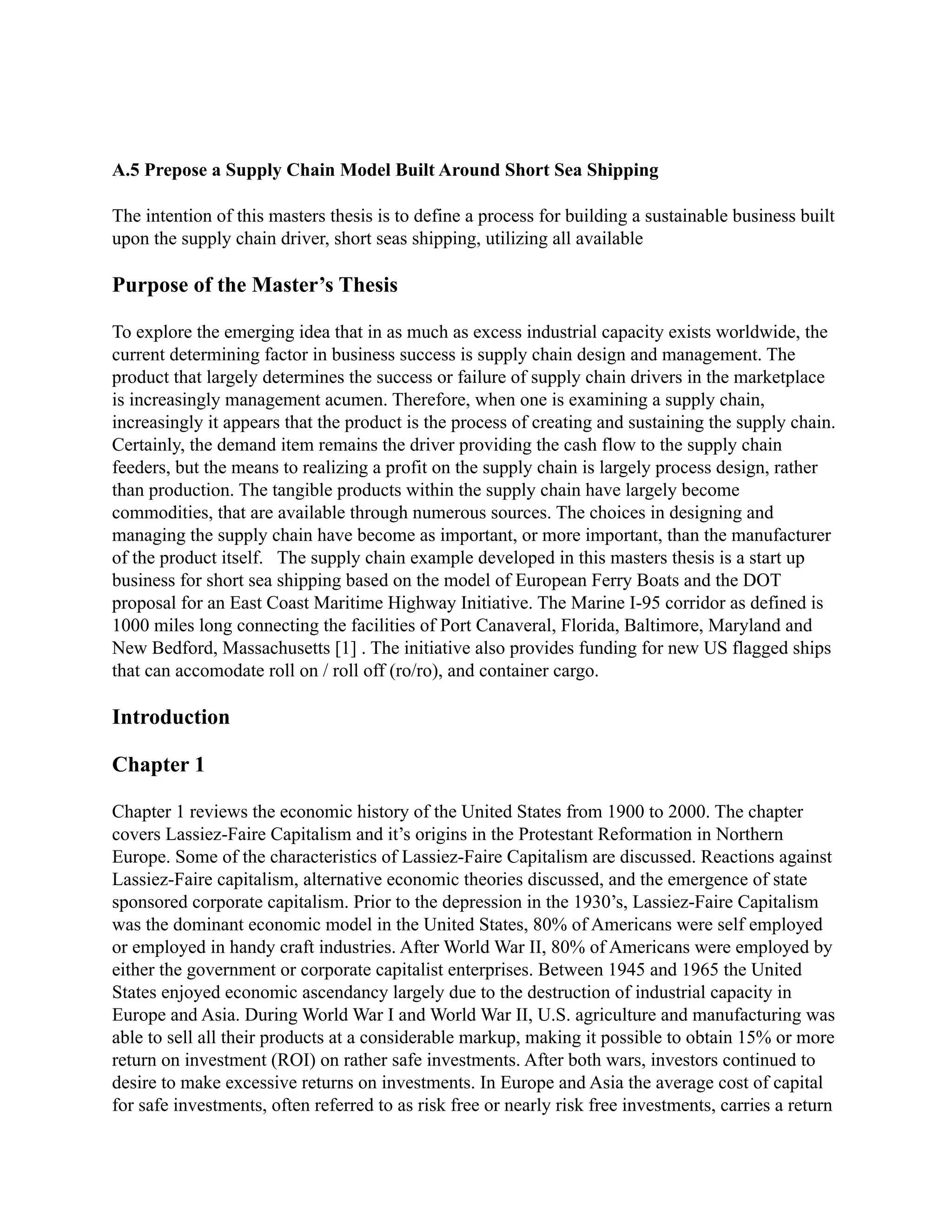 Masters thesis outline - word format | PDF