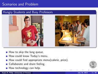 Masters Thesis - Smart Cafeteria | PDF