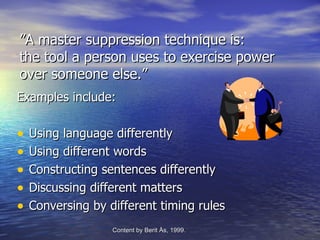 Master Suppression Techniques | PPT