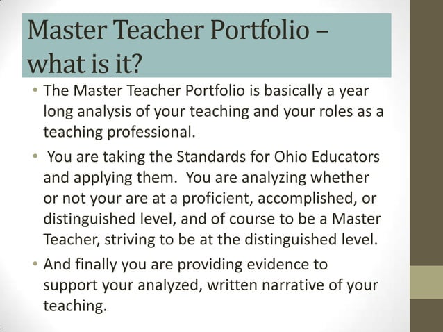 Master Teacher Presentation master-teacher-presentation