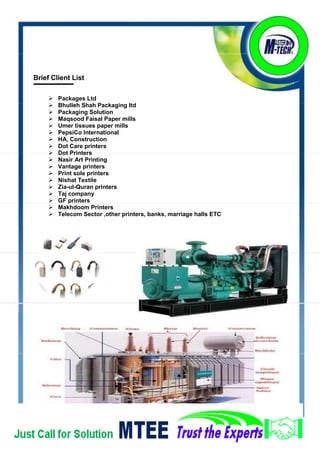 Master tech electrical engineering..... ( companyprofile) | PDF