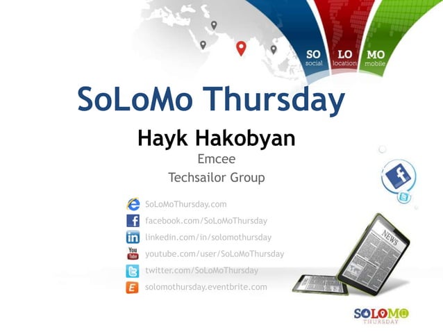 SoLomo Thursday 280814 Fashion Marketing - On Mobile! | PPT