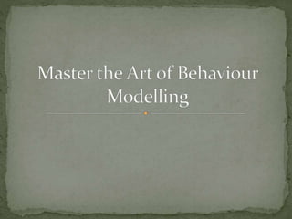 Master the Art of Behaviour Modelling.pptx