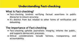 HOW TO WRITE A FACT-CHECK: Master the art of writing a fact-check | PDF