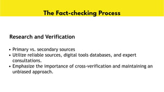 HOW TO WRITE A FACT-CHECK: Master the art of writing a fact-check | PDF