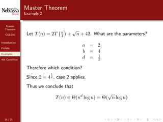 Master theorem | PDF