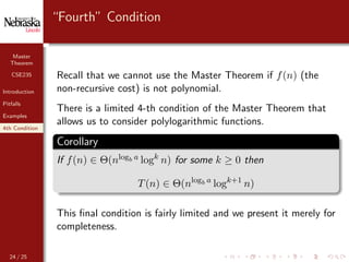Master theorem | PDF