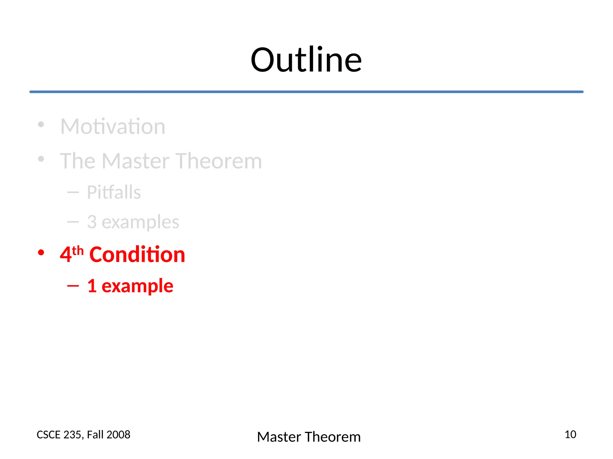 Master Theorem Related To The Algorithm Analysis Course Ppt Computer Software And
