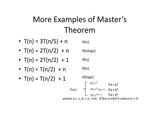 MASTER THEOREM daa main topic for exam.pptx