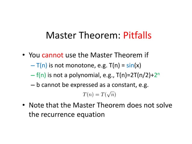 MASTER THEOREM daa main topic for exam.pptx