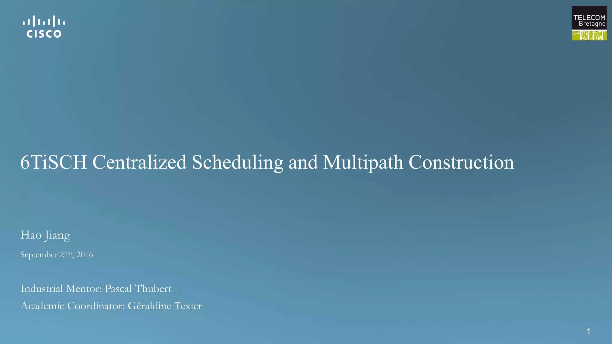 Software-defined IoT: 6TiSCH Centralized Scheduling and Multipath Construction | PDF