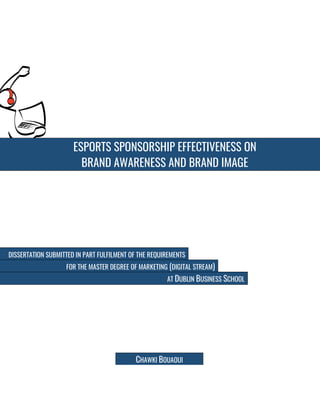 Esports sponsorship effectiveness on brand awareness and brand image | PDF