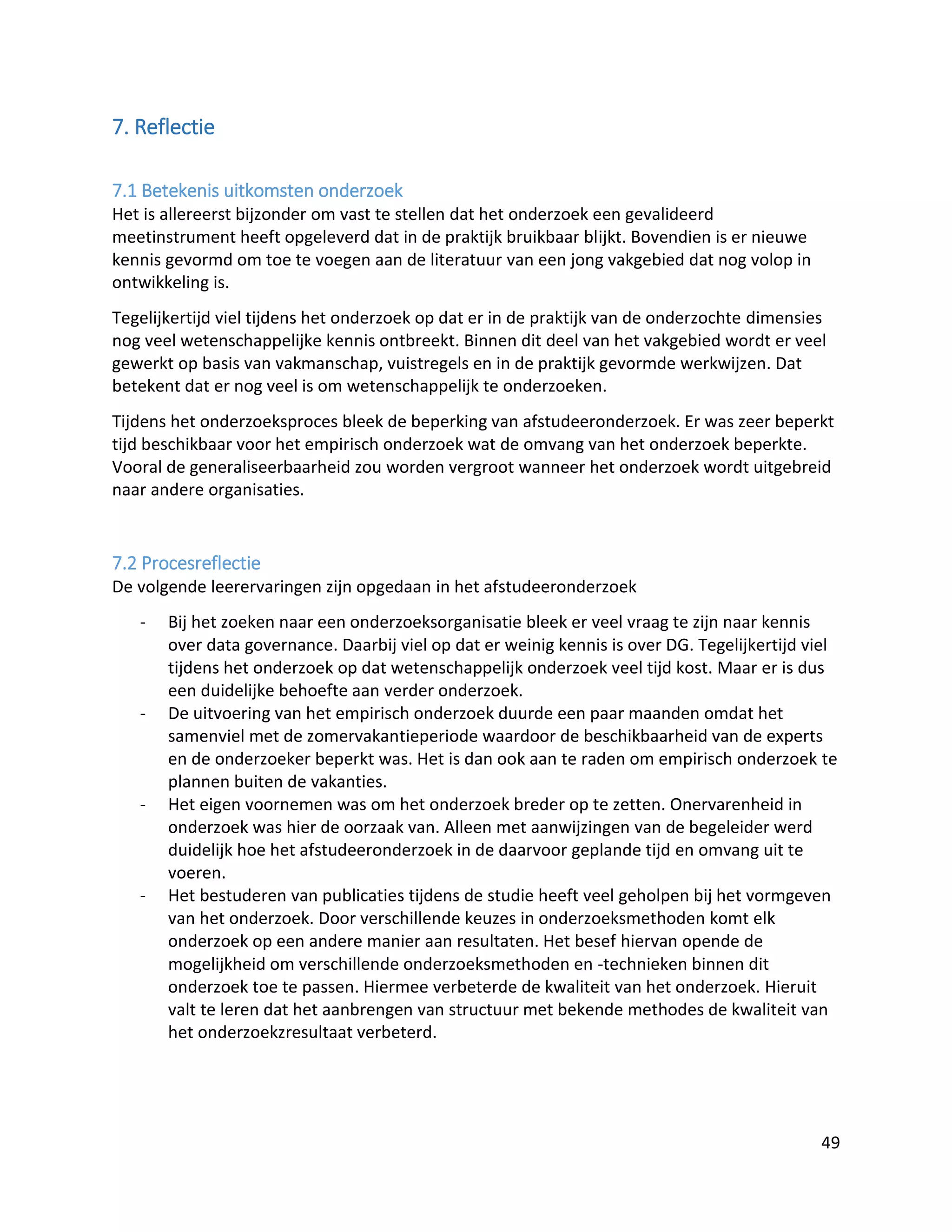 Master Thesis Data Governance Maturity Model - Jan Merkus MSc | PDF