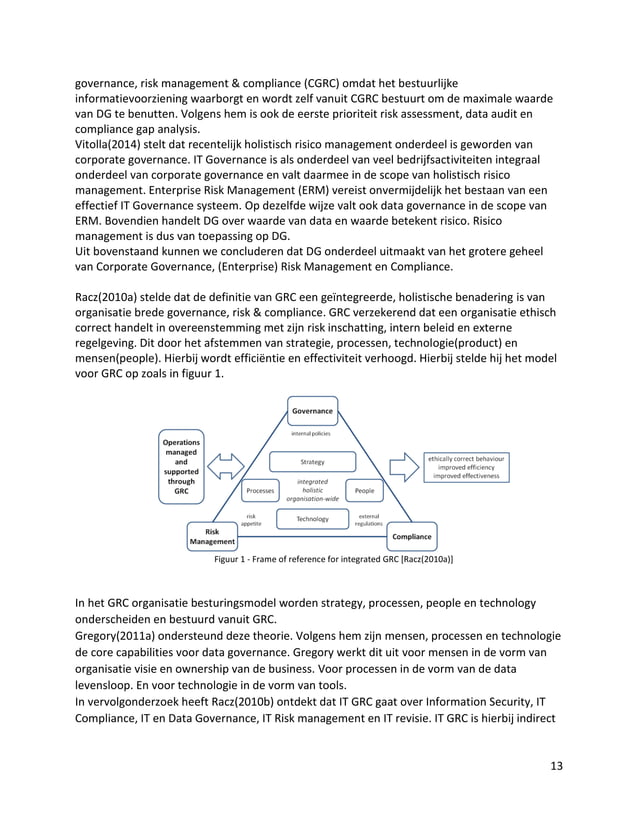 Master Thesis Data Governance Maturity Model - Jan Merkus MSc | PDF