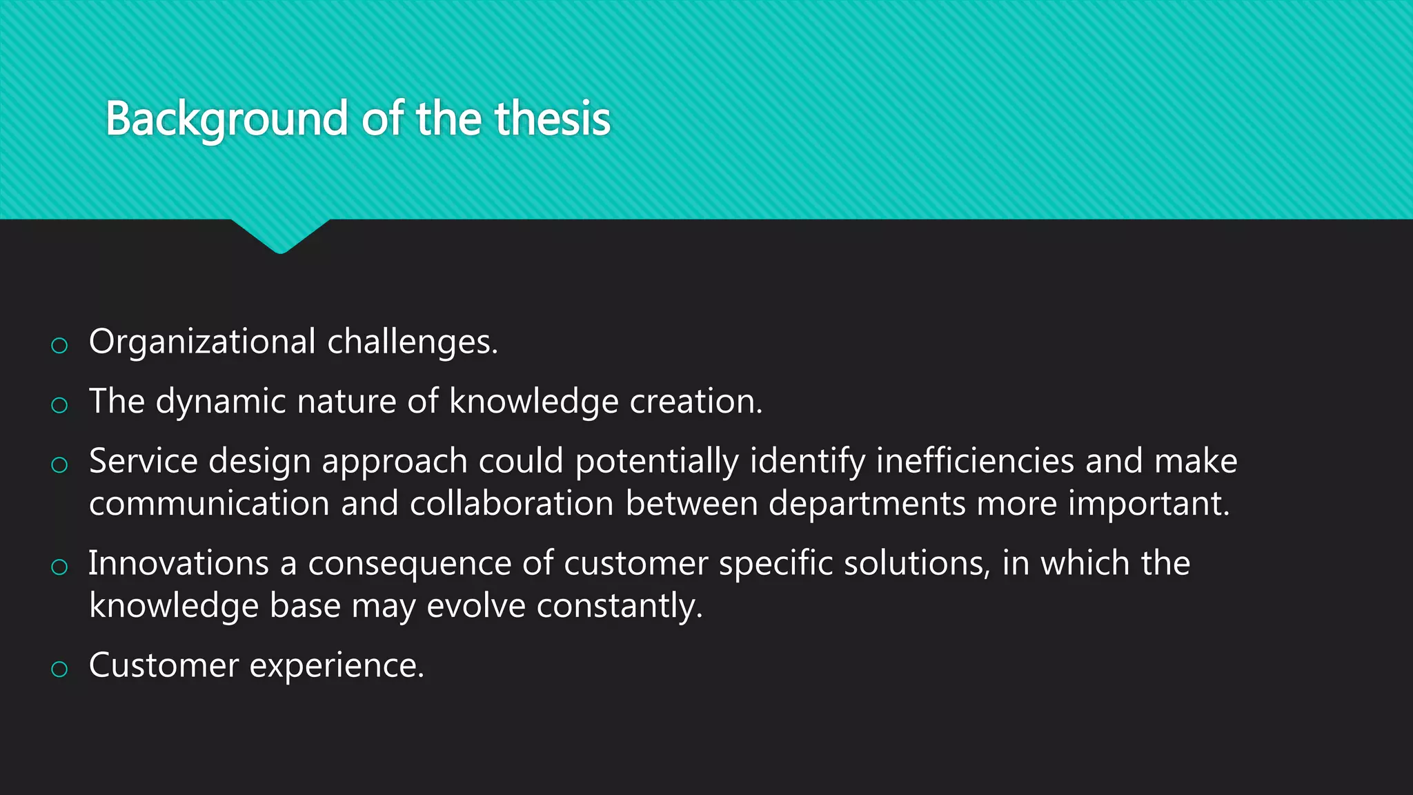 Master thesis presentation | PPTX