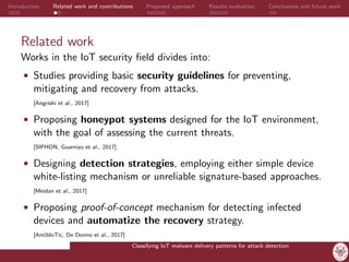 Classifying IoT malware delivery patterns for attack detection | PDF ...