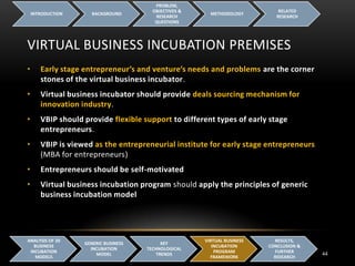 Virtual Business Incubator Framework for Enriching Innovation Ecosystem ...