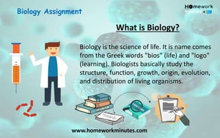 Master the skills of biology as career and be successful. | PPTX