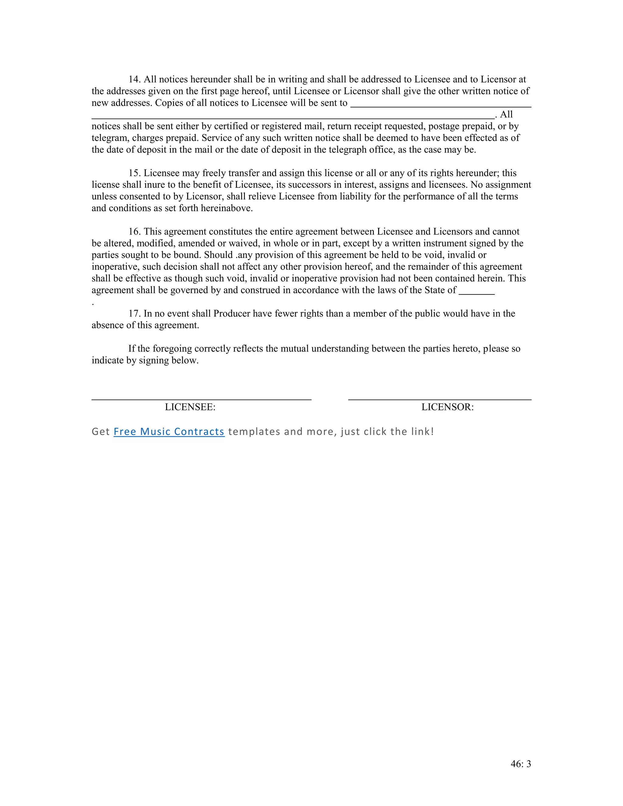 Master track license | PDF