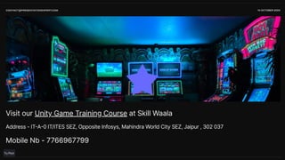 Master Unity Game Development Course.pdf | Graphics Software | Computer Software and Applications