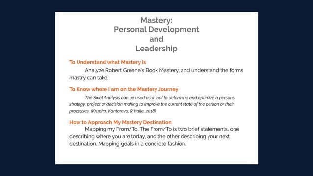 Mastery | PDF