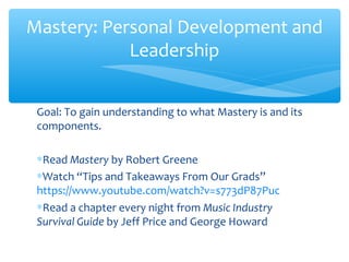 Mastery journey timeline | PPT
