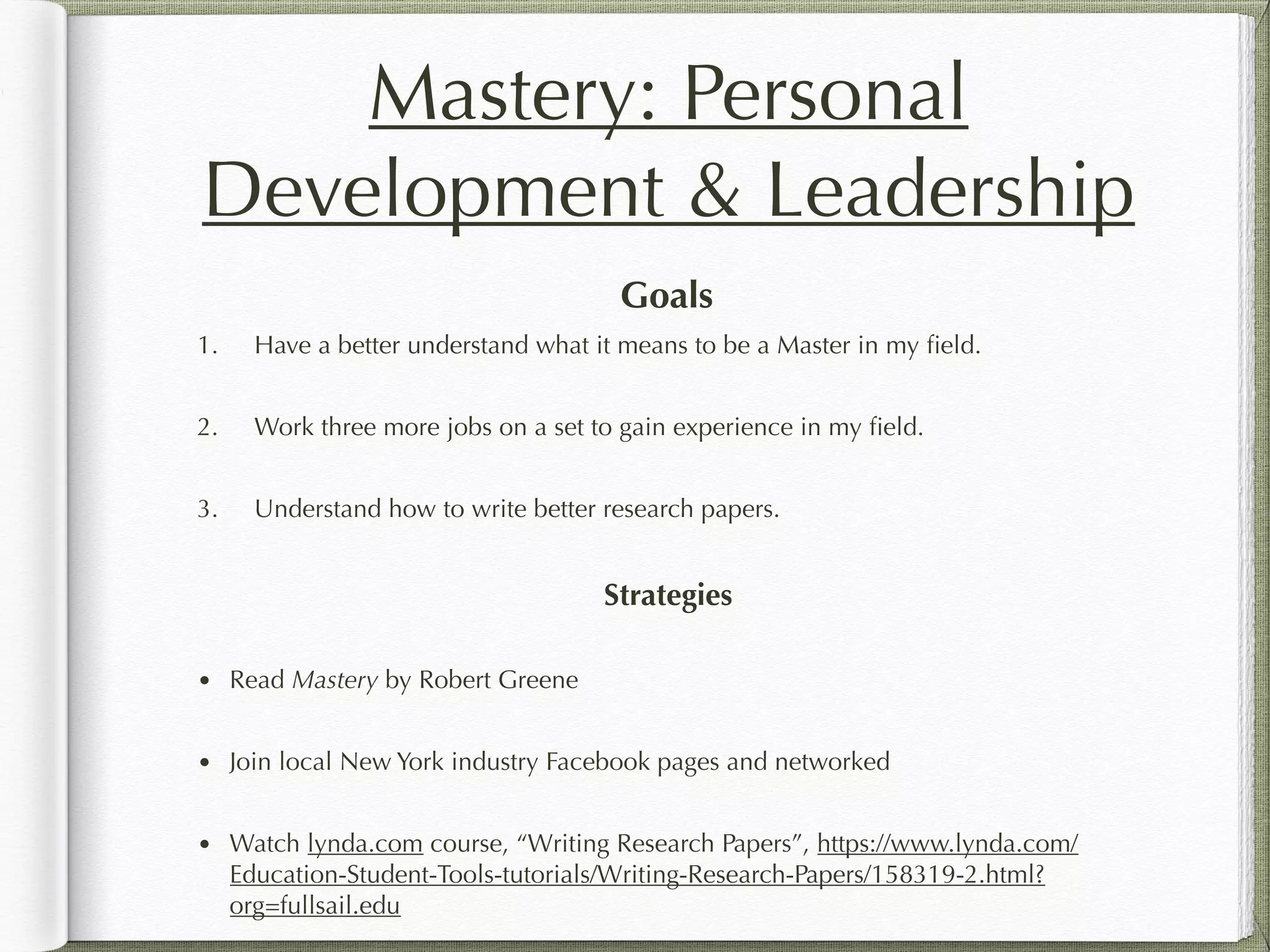 Mastery Journey Timeline | PDF