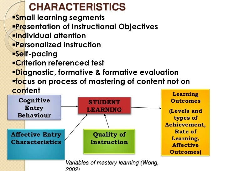 Mastery learning