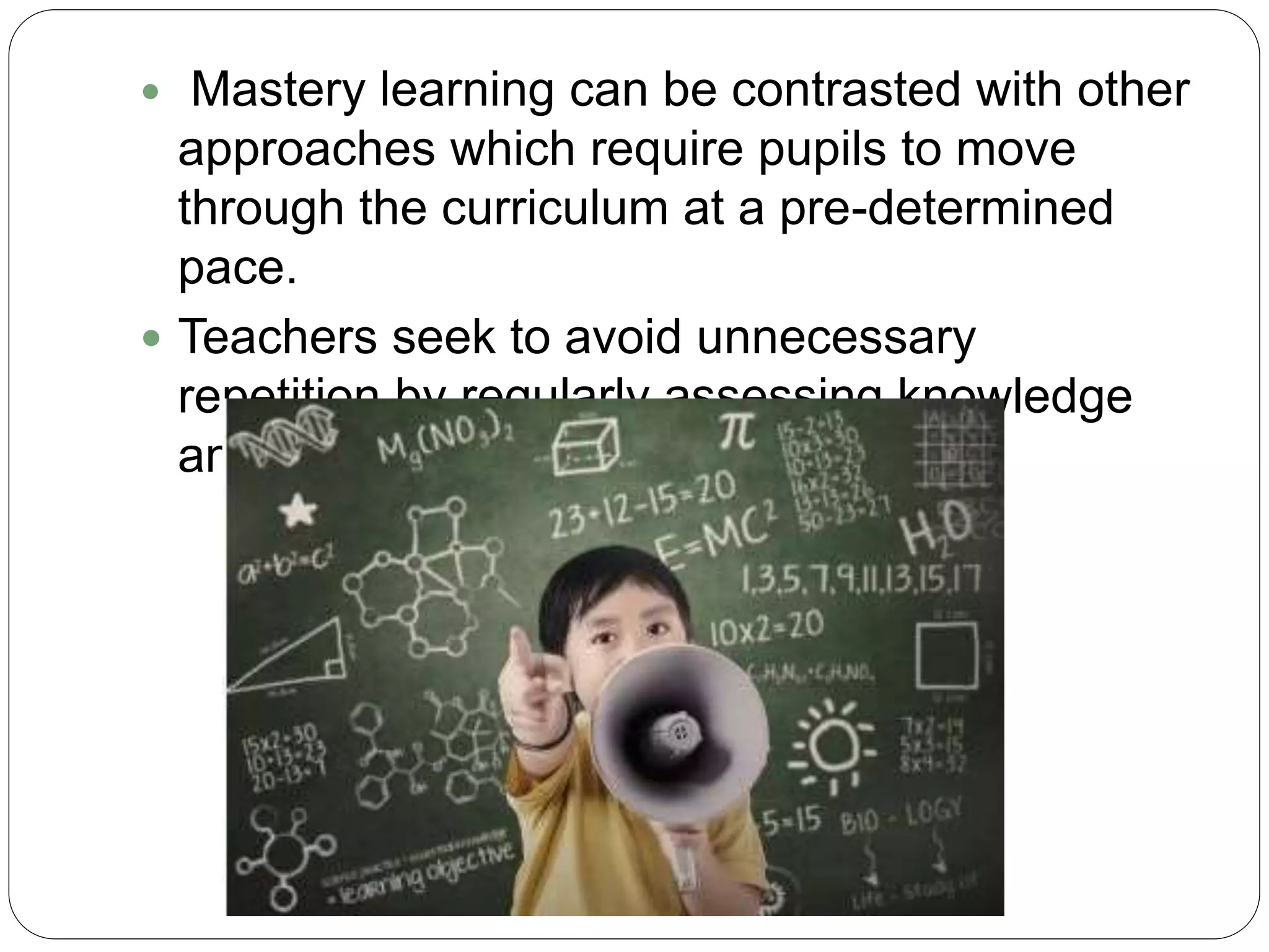 Mastery learning | PPTX