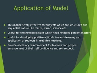 Mastery learning model | PPTX